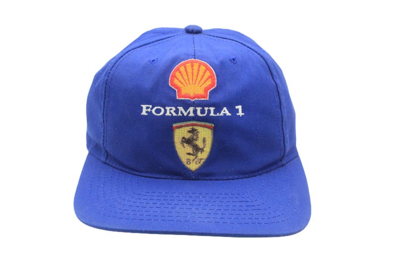 Vintage Ferrari Cap Formula 1 Racing Wear F1 Team Blue 00s Hat Sport ...