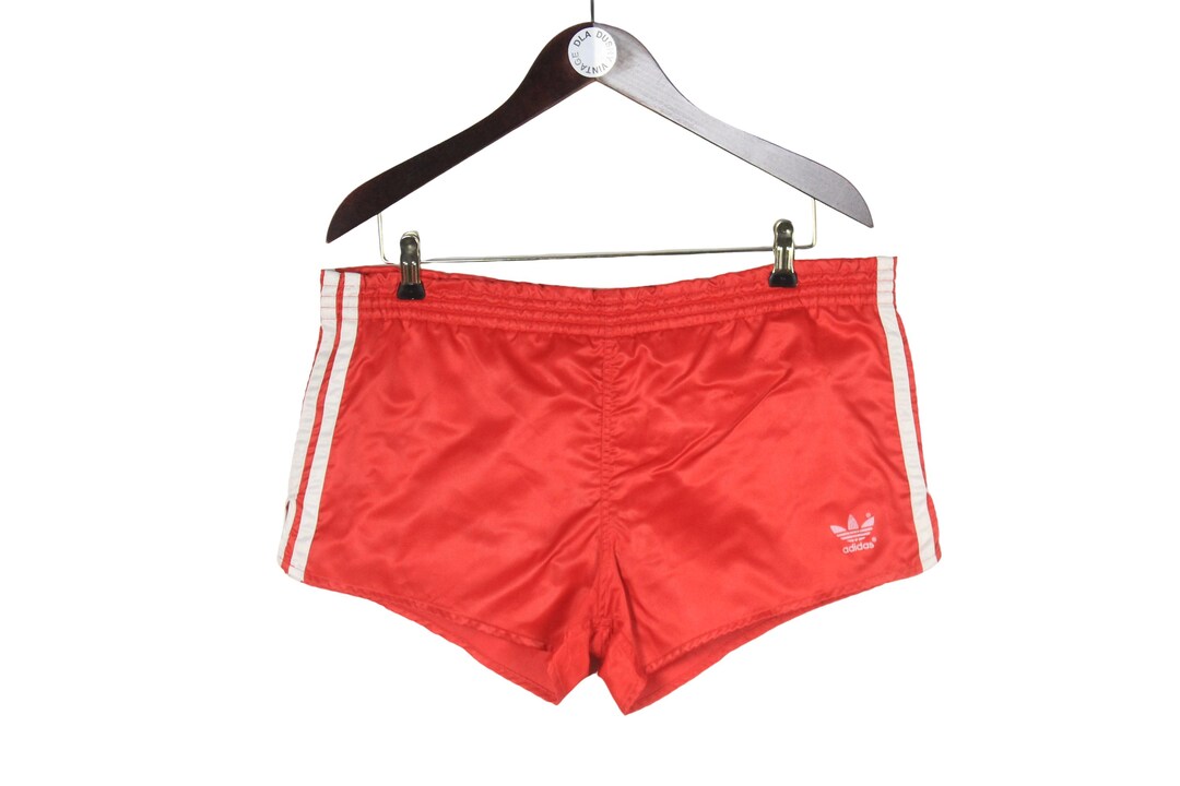 Vintage Adidas Shorts Size L Red Made in West Germany 80s Retro Running ...