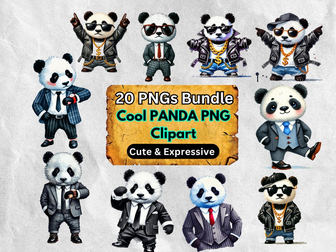 Biker Panda PNG | Tough Panda Digital Download | Cool Motorcycle Panda ...