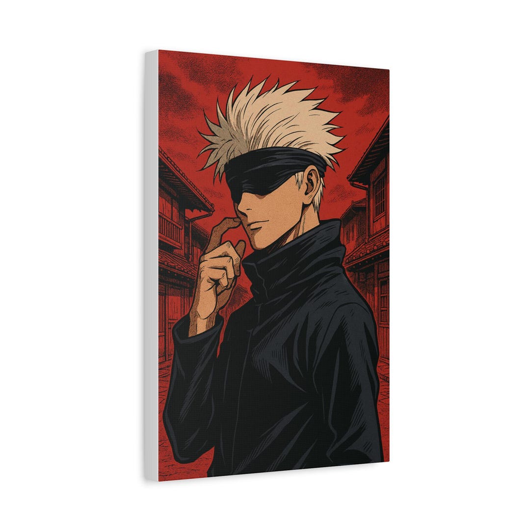 Gojo Satoru Wall Art – Jujutsu Kaisen Anime Poster – Manga Style Canvas ...