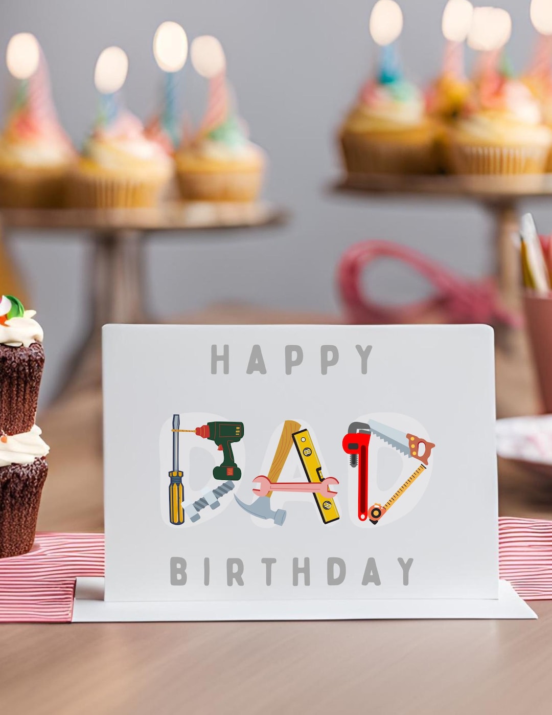 Dad Tools Birthday Card | Printable | Digital Download - Etsy
