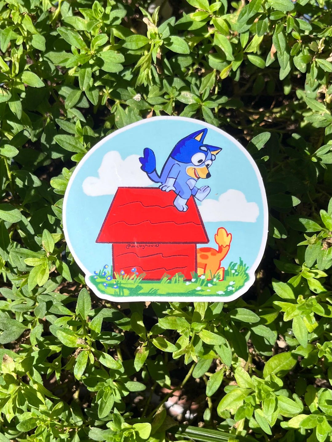 Bluey and Bingo Snoopy House Sticker - Etsy