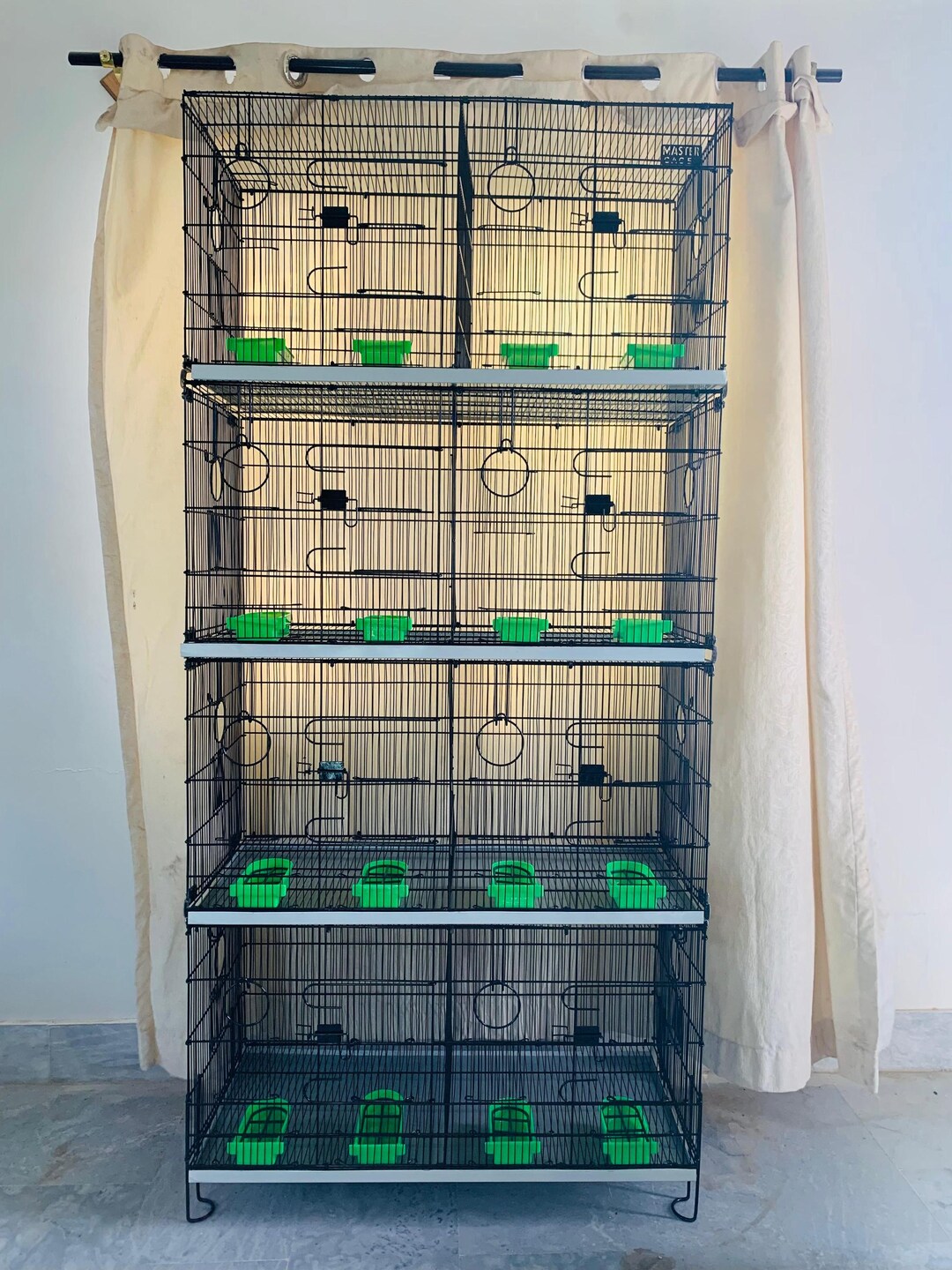 Large Bird Metal Cage Handmade Bird Cage Easy to Assemble Parakeet ...