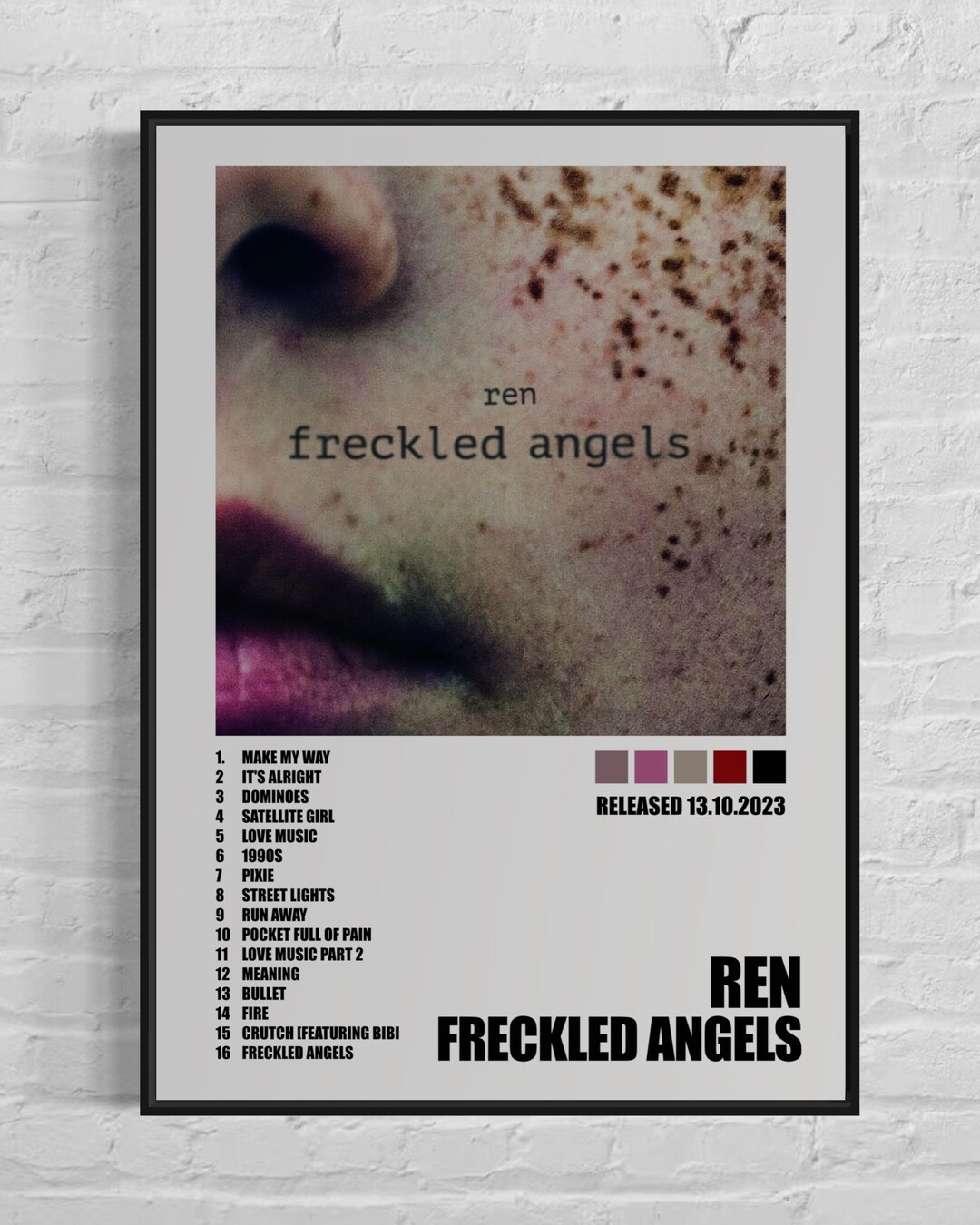 Ren Gill A4 4 Pic Collection Freckled Angels Sick Boi Violets Tale ...
