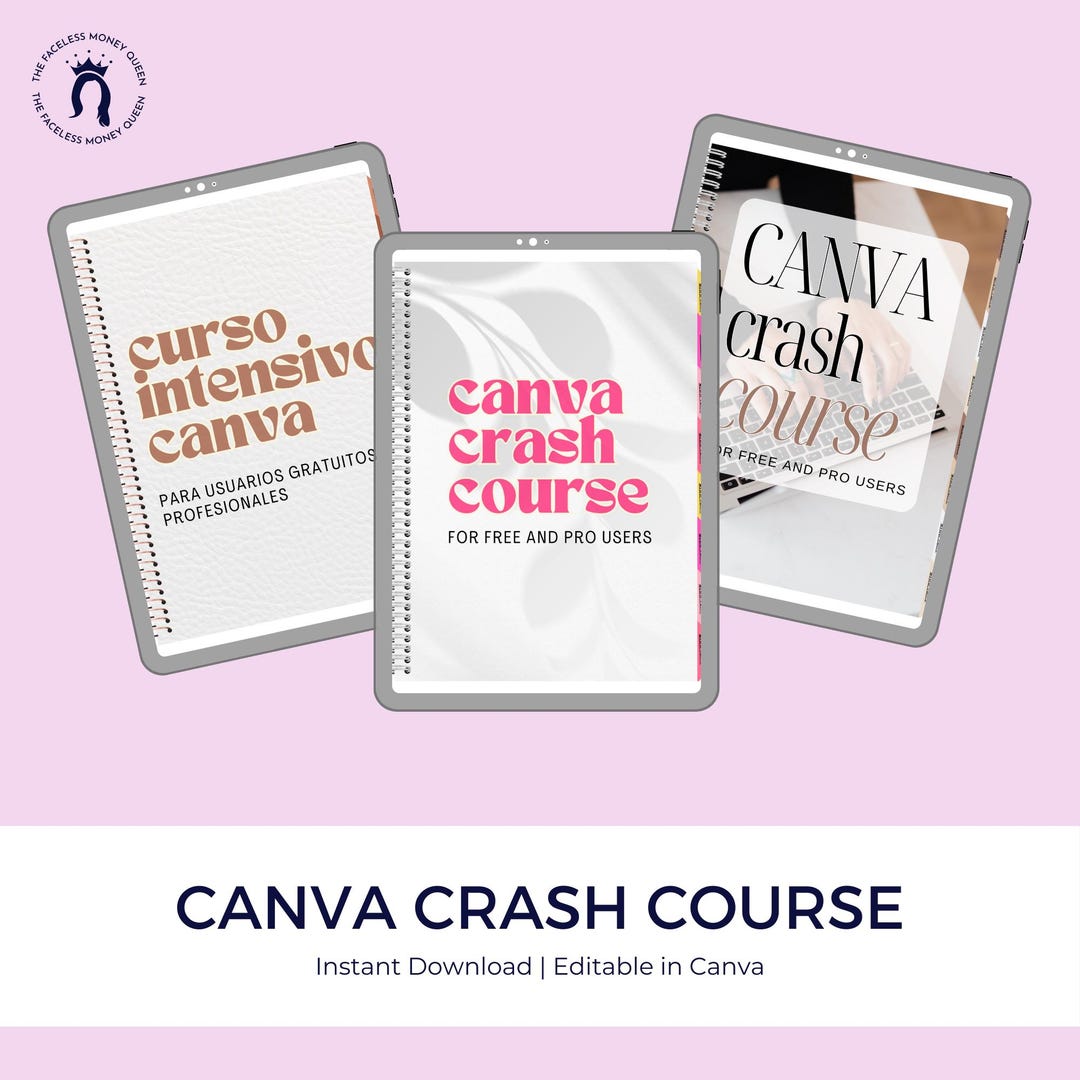 Canva Crash Course | English and Spanish | PLR and MRR - Etsy