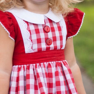 PDF Dress Sewing Pattern for Girls, Classic Retro Style - Georgia ...