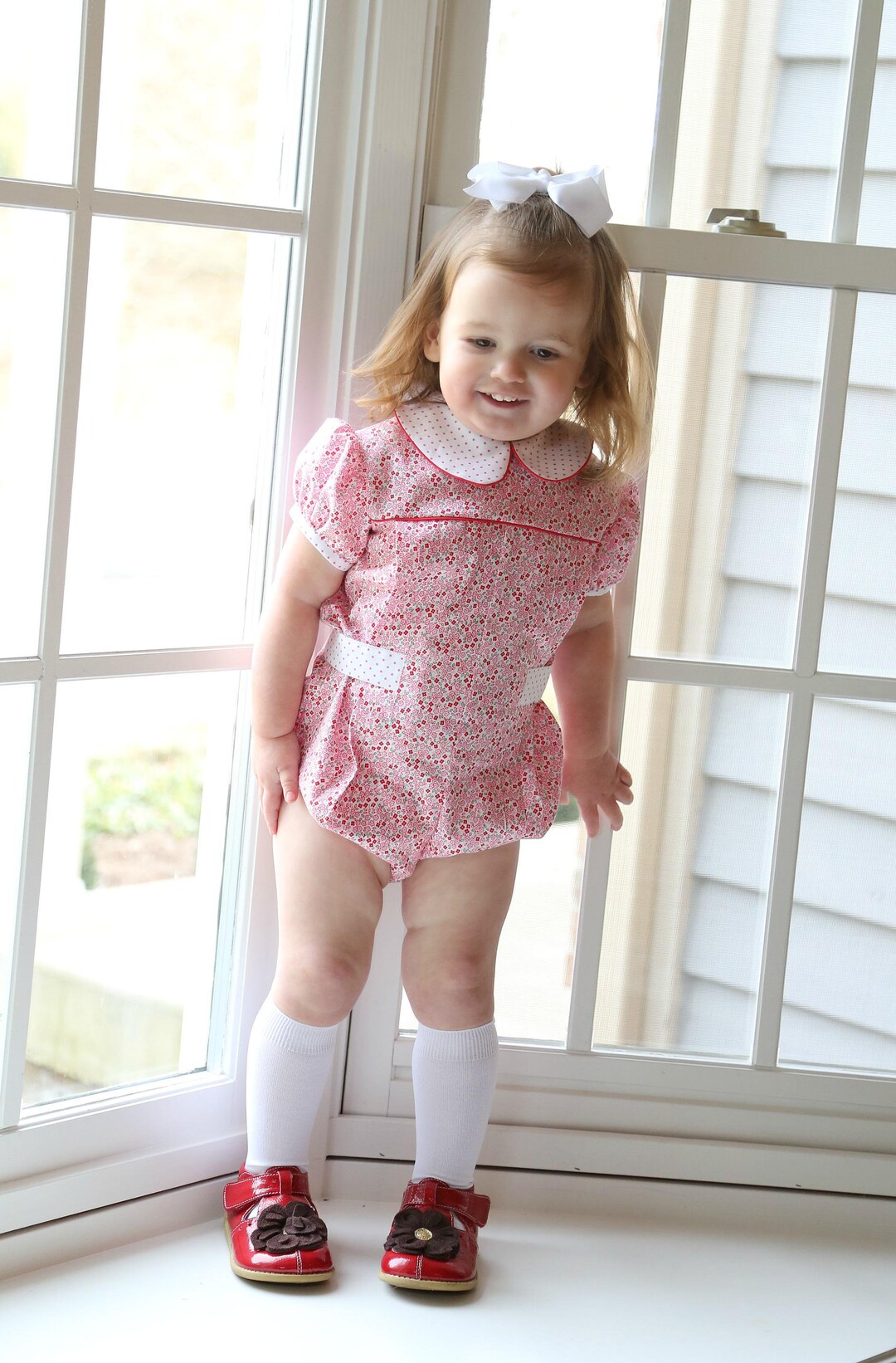 SAMPLE Girls Bubble Romper, Baby Bubble Romper, Girls Christmas Bubble ...