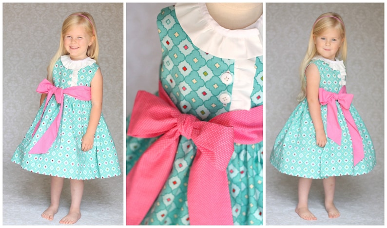 PDF Girls Sewing Pattern, Classic Vintage Retro Style - Miss Matilda ...