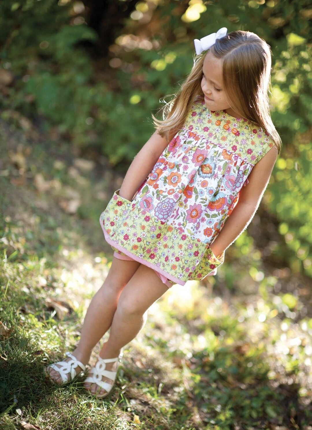 SAMPLE Girls Smock Top and Shorts, Classic Girls Outfit, Girls Birthday ...