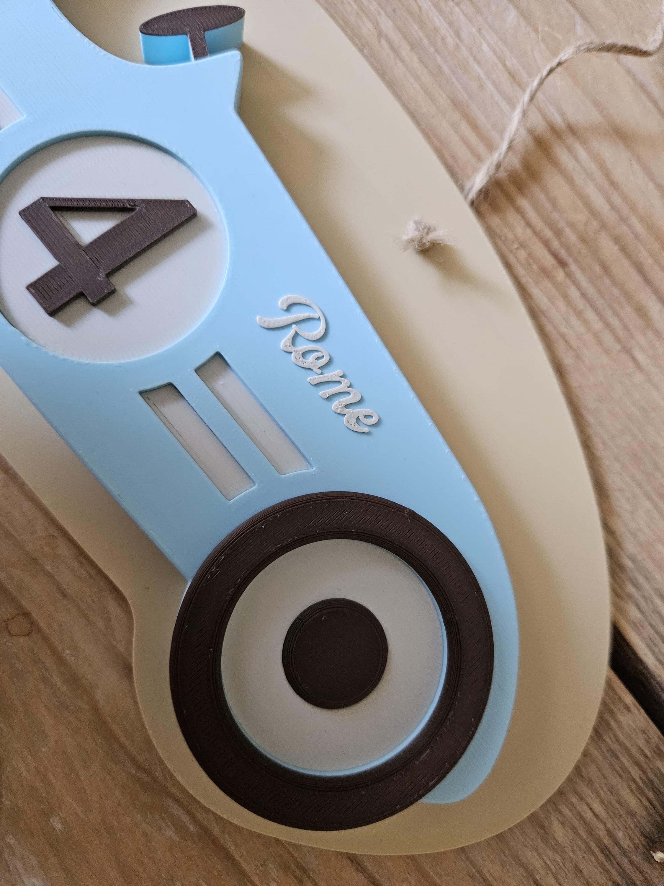 Personalised Retro Car Door Sign: 3D Nursery Decor - Etsy