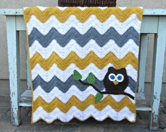 Chevron Owl - Etsy