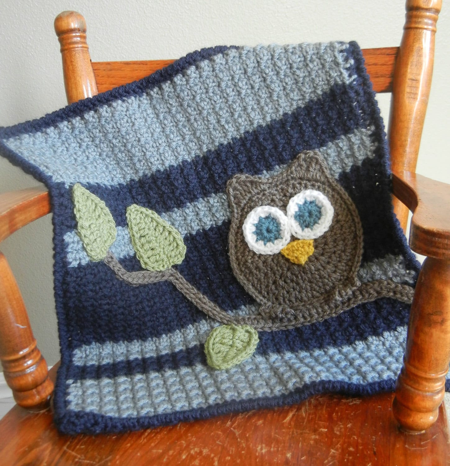 Owl Baby Blanket Lovey Size Baby Shower Gift - Etsy