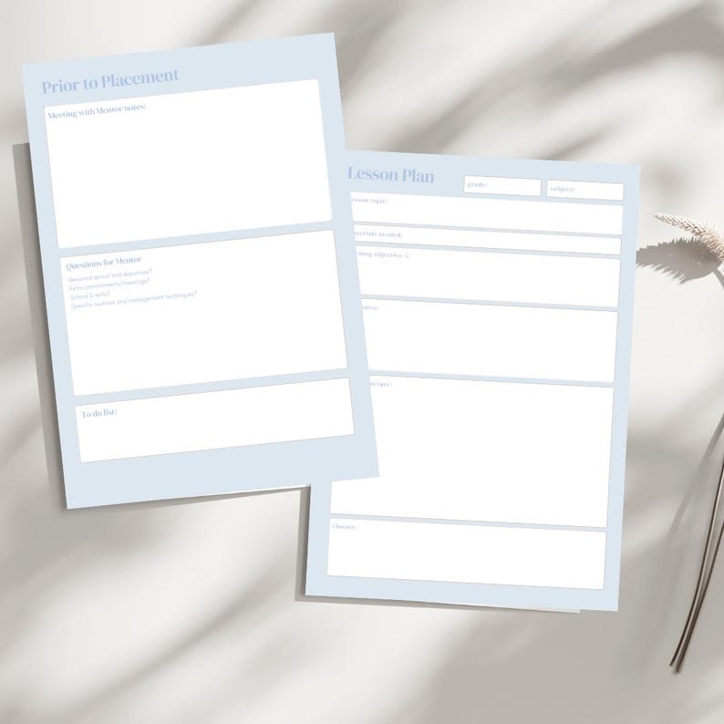 Pre-service Teacher Planner | Prac Planner | Placement Australia | GPTA ...