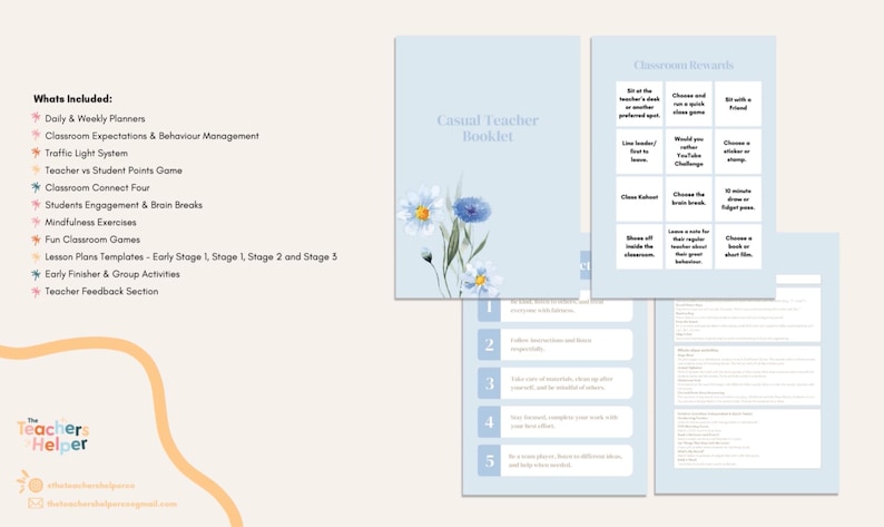 K-6 Casual Teacher Resource Pack: Planner & Activities (digital ...