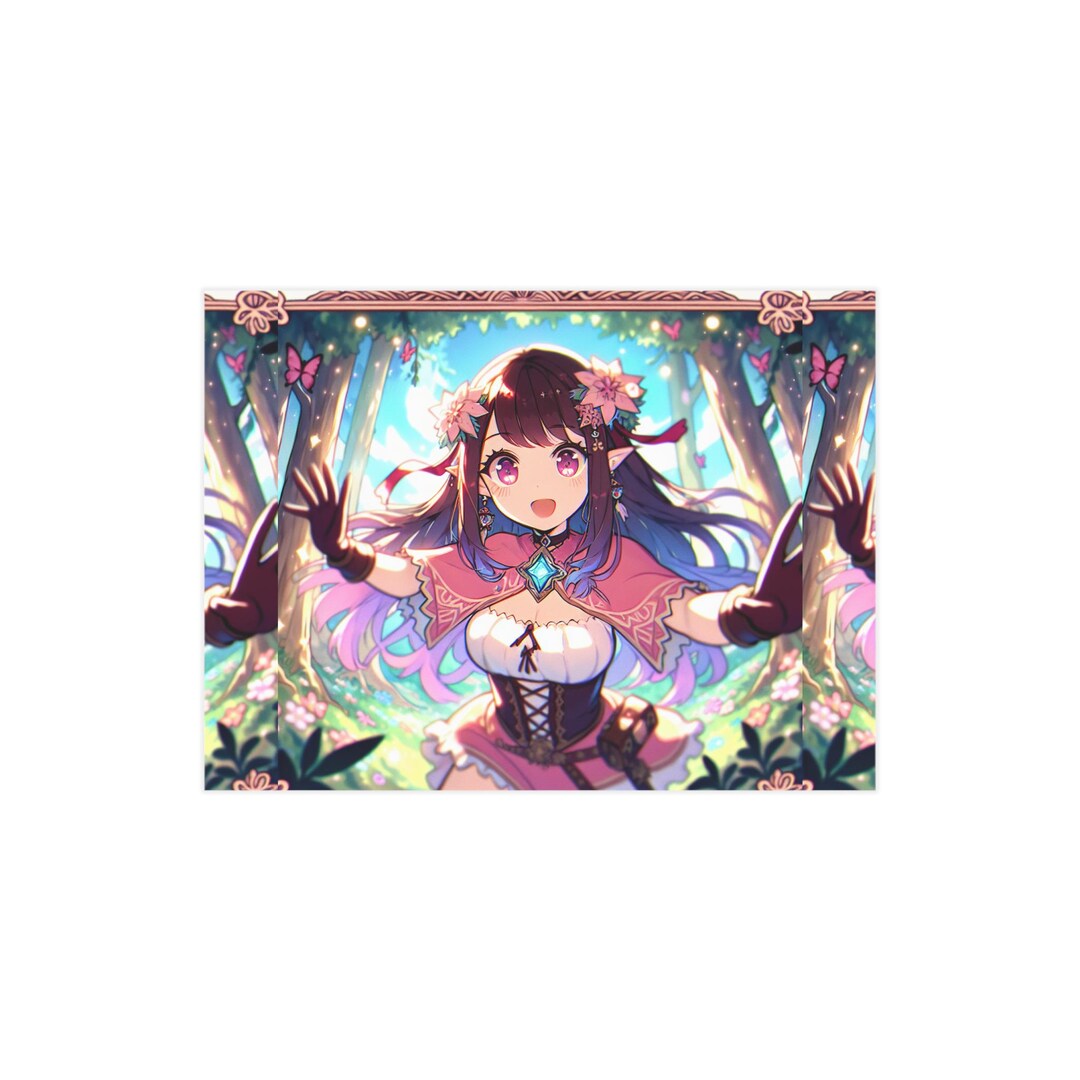 Kawaii Anime Poster - Cute Manga Wall Art, Cartoon Poster, Japanese ...