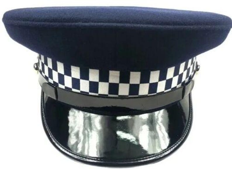 British Police Force Peaked Cap, UK Police Patrol HAT - Etsy