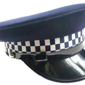 British Police Force Peaked Cap, UK Police Patrol HAT - Etsy