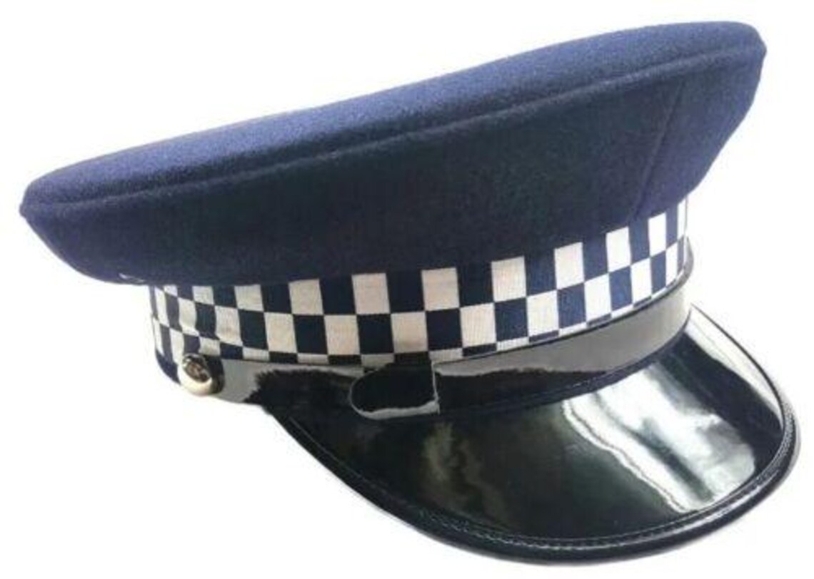 British Police Force Peaked Cap, UK Police Patrol HAT - Etsy
