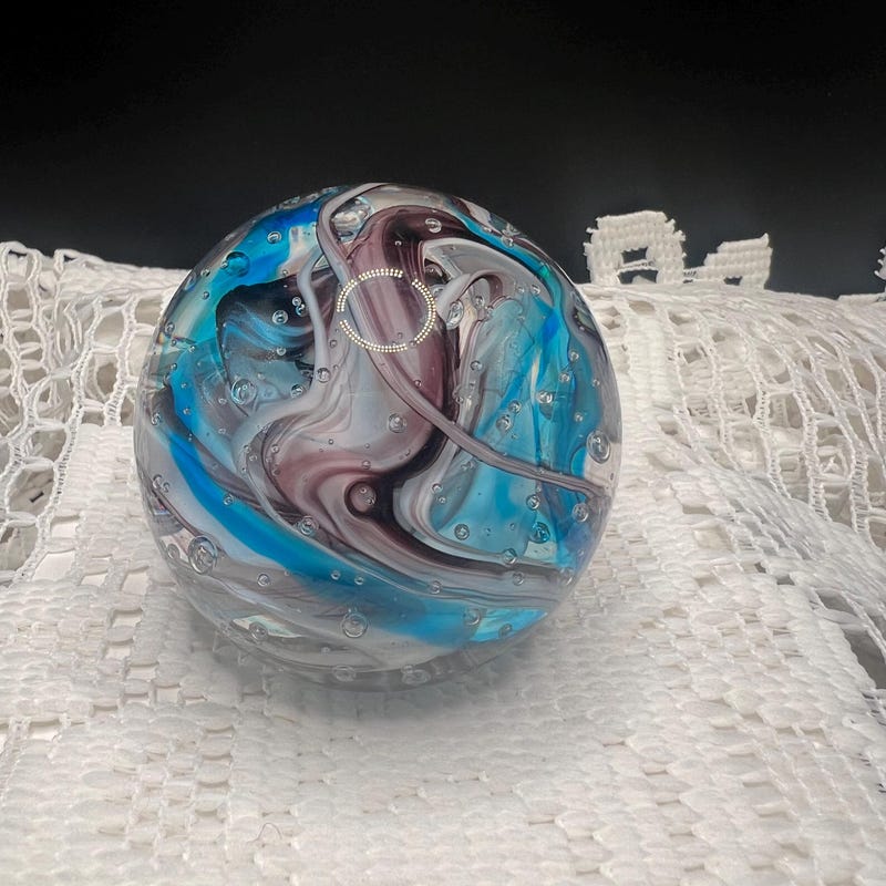 Purple Paperweight - Etsy