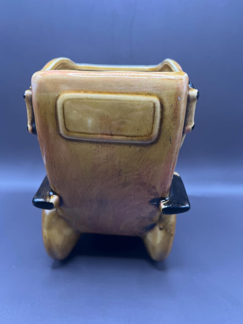 Vintage Lefton Ceramic Car Planter, Yellow Retro Automobile Vase - Etsy