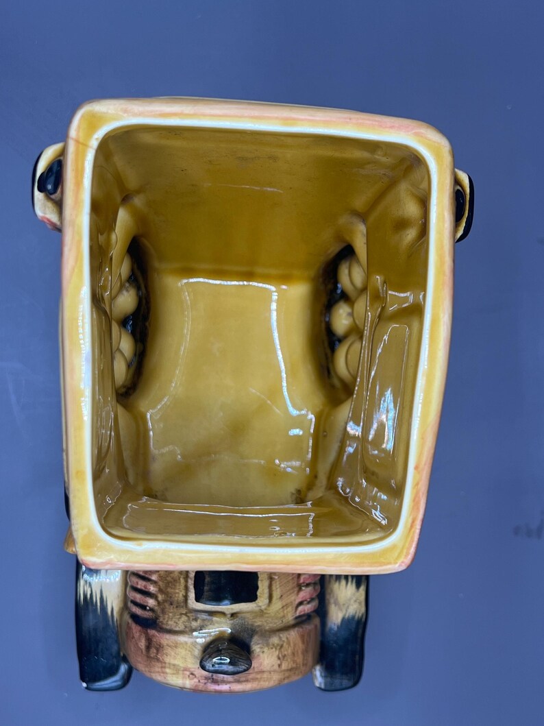 Vintage Lefton Ceramic Car Planter, Yellow Retro Automobile Vase Mid ...