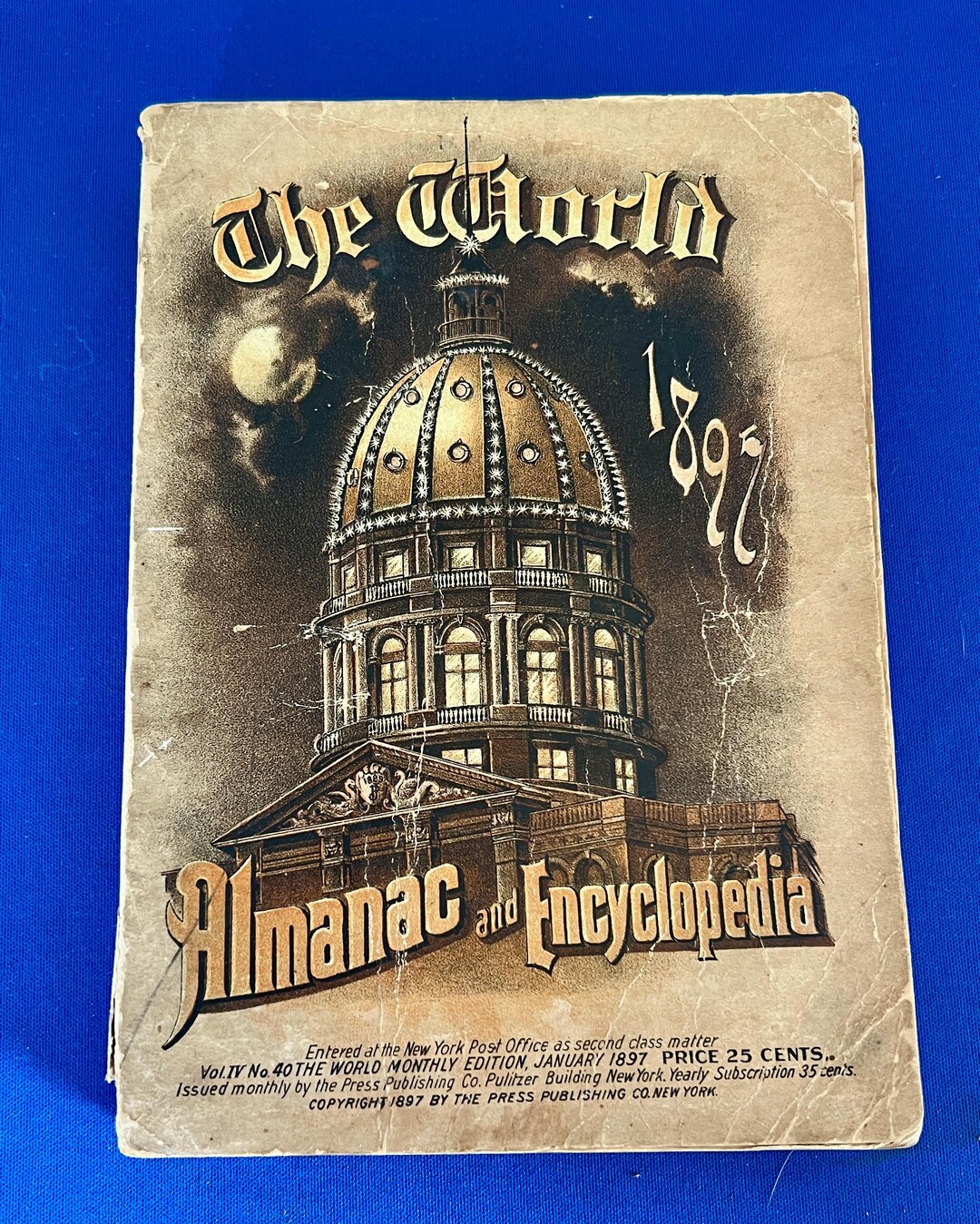 Rare 1897 World Almanac and Encyclopedia - Etsy