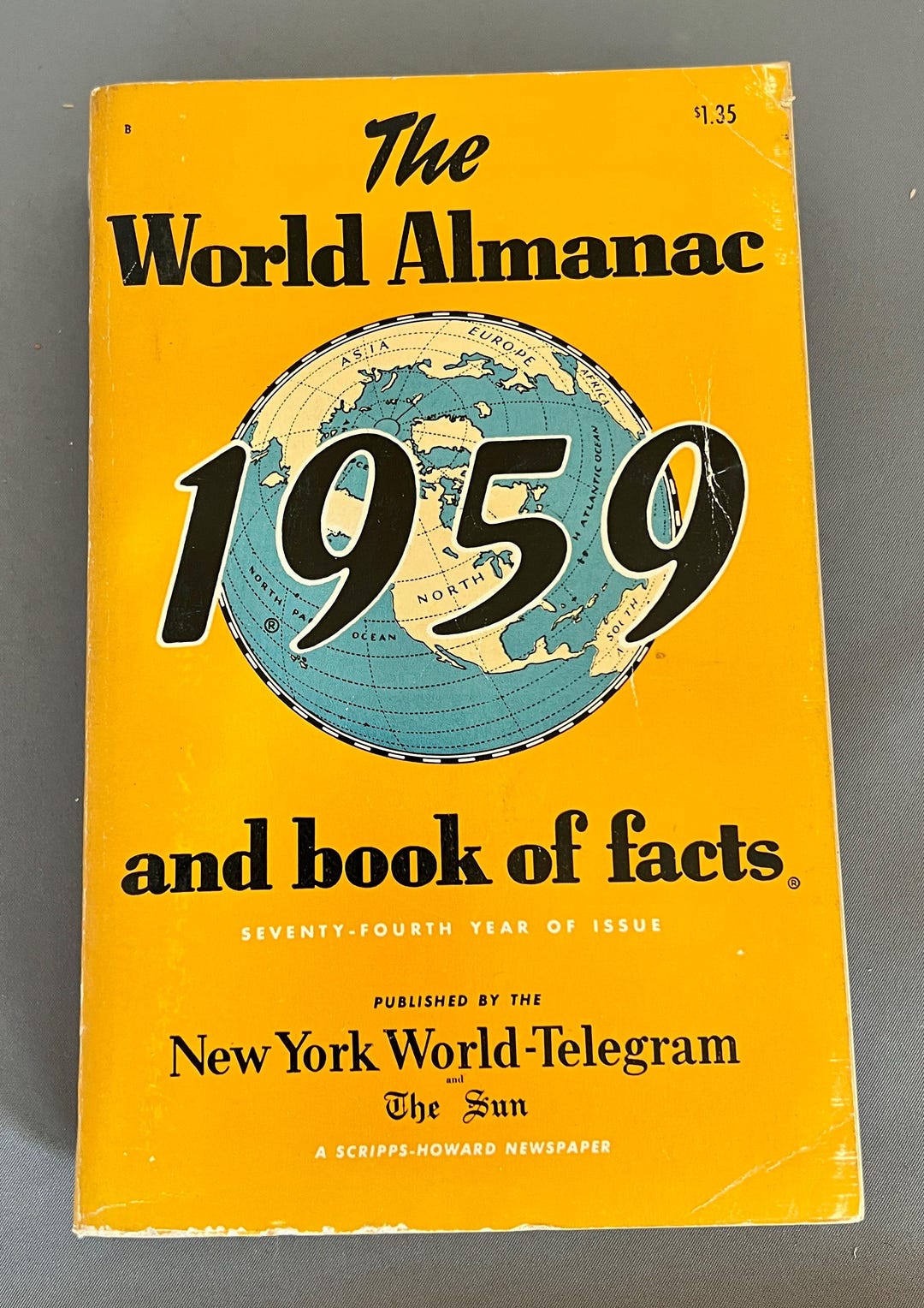 1959 the World Almanac and Book of Facts. Unique Birthday Gift for ...