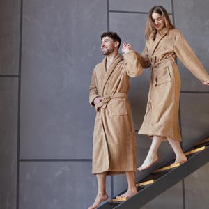 Terry Cotton Bathrobe – Personalized Embroidered Robe for Men or Women ...