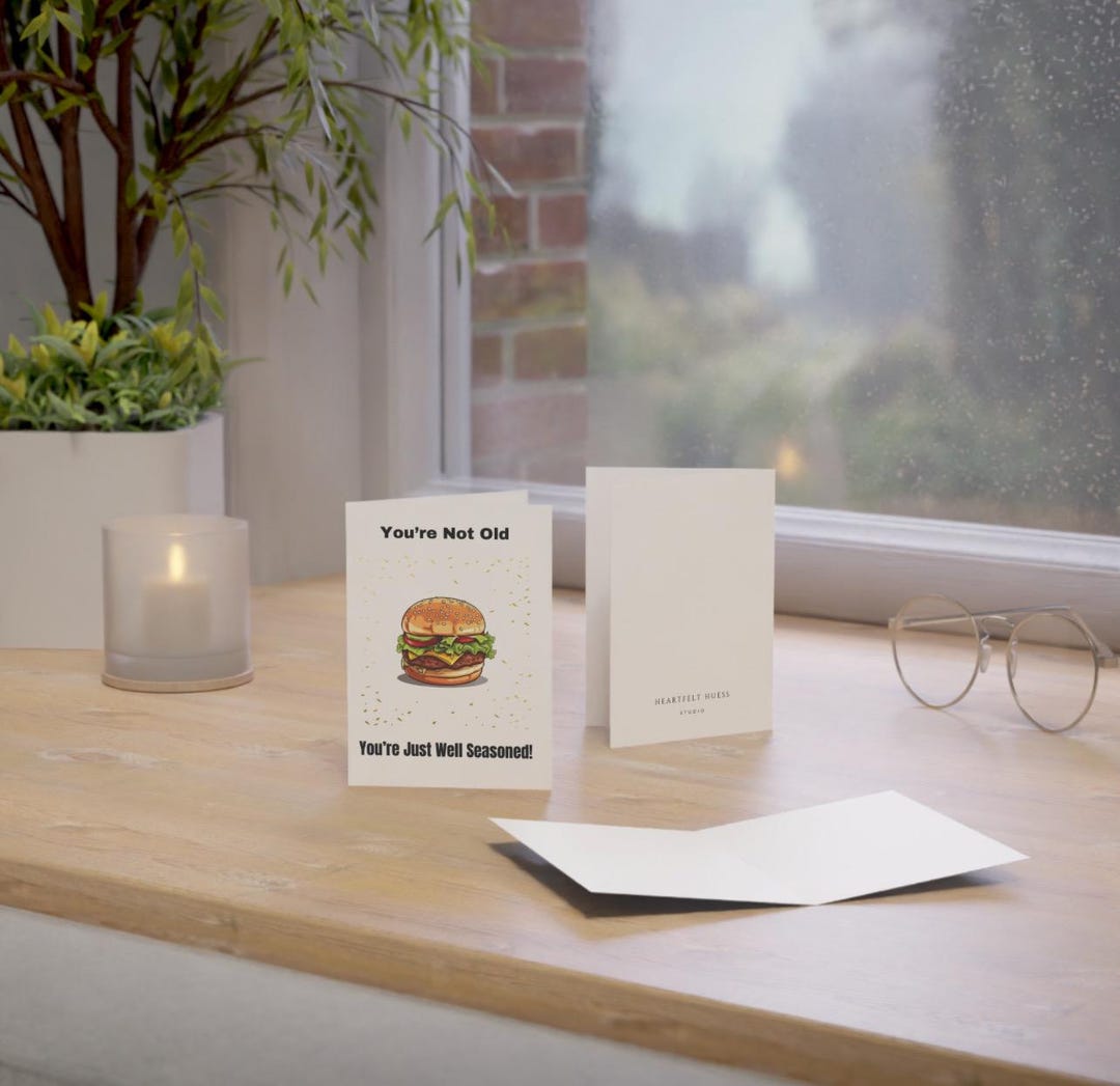 Cute Birthday Card - Funny Burger Birthday Card - Birthday Gift for ...