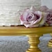 18 Inch Gold Wedding Cake Stand| Round Rustic Cake Stand | Golden ...