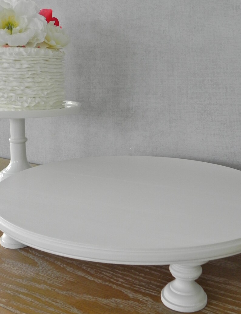 Wedding Cake Stand 14 Inch Cake Stand Rustic Wedding Decor - Etsy