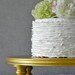 18 Inch Gold Wedding Cake Stand| Round Rustic Cake Stand | Golden ...