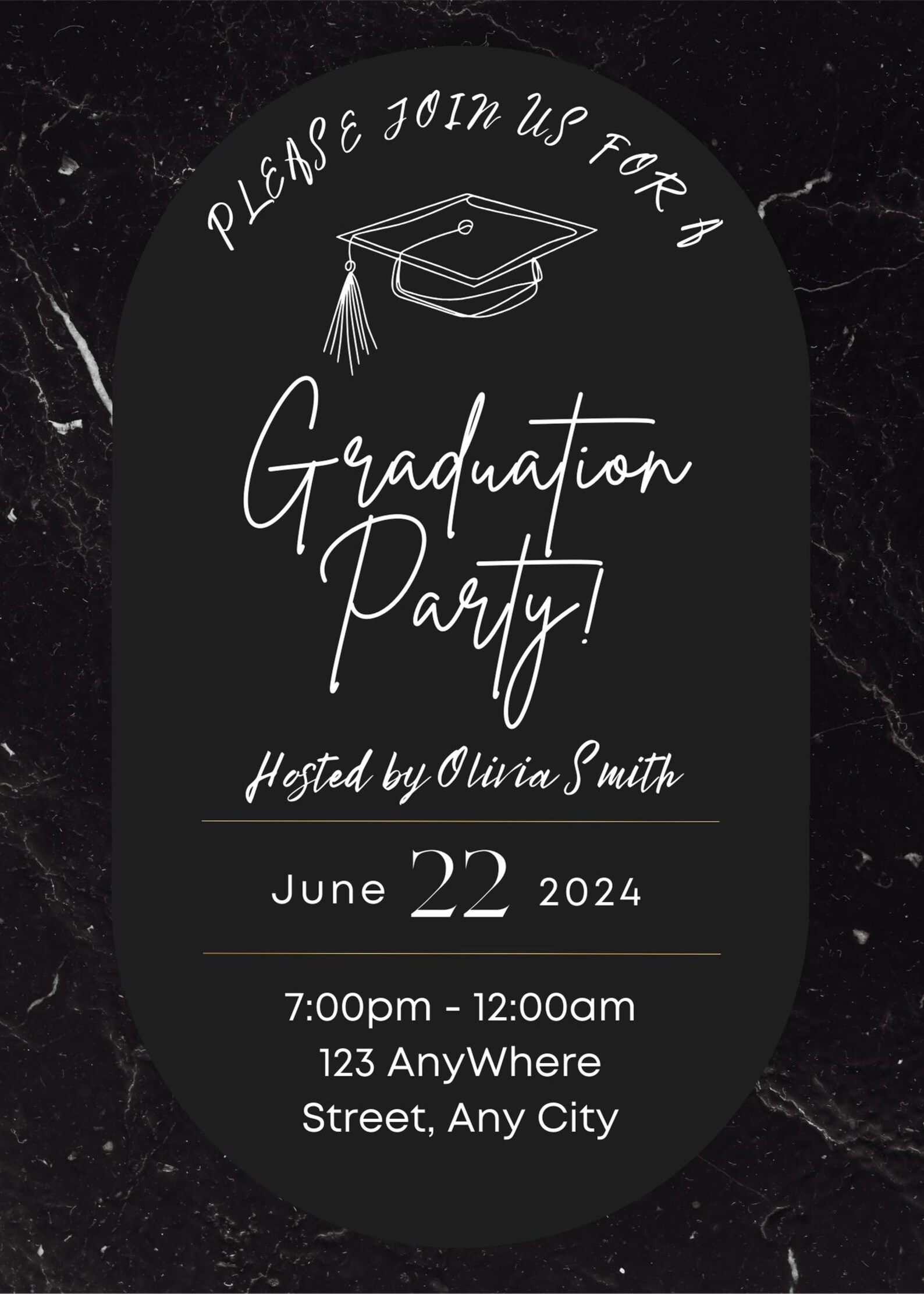 Graduation Party Digital Invitation - Etsy