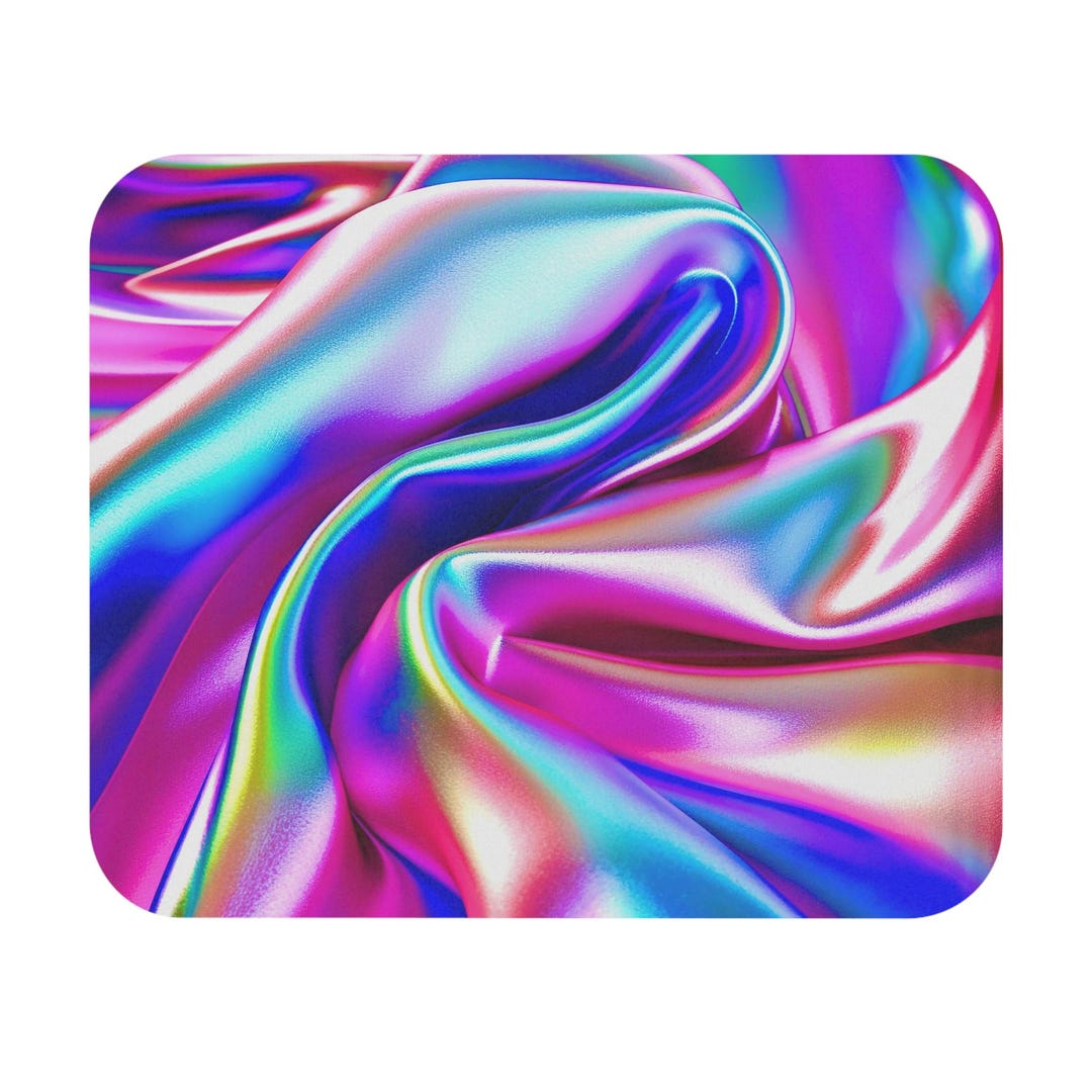 Holographic Mouse Pad | Iridescent Colorful Desk Accessory, Perfect ...