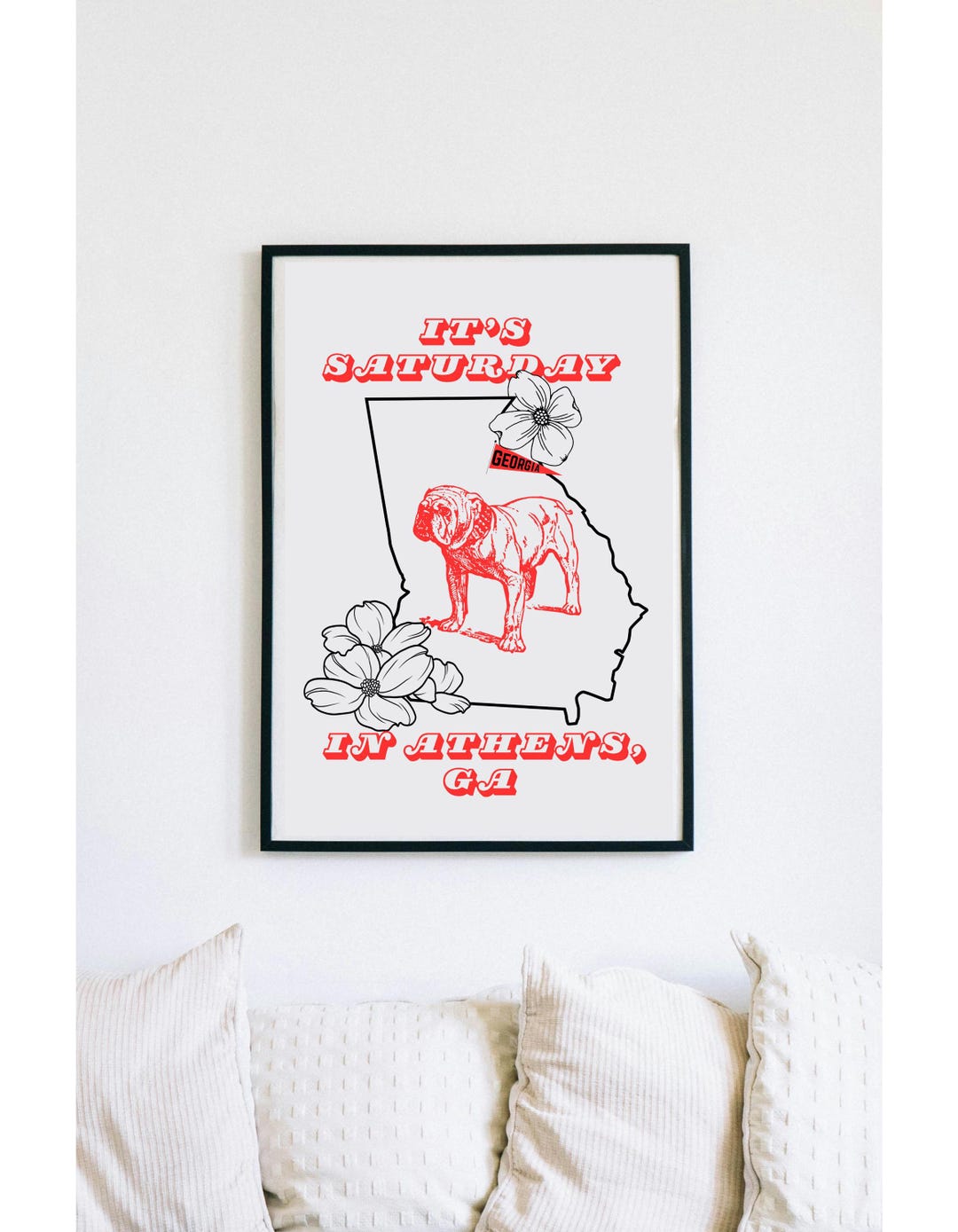 University of Georgia Digital Download for Wall Art | GA Bulldog Svg ...