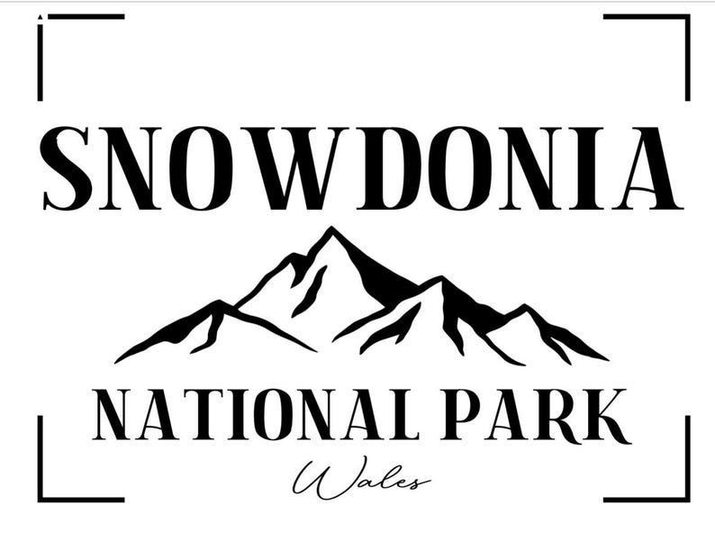 Snowdonia National Park SVG - Etsy UK