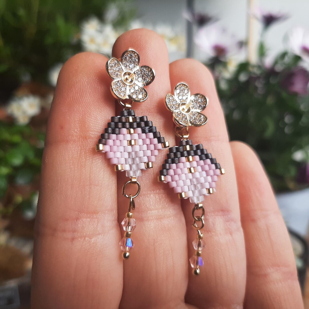 Miyuki Delica Earrings - Ralissa - Handcrafted Design, Stylish Jewelry ...