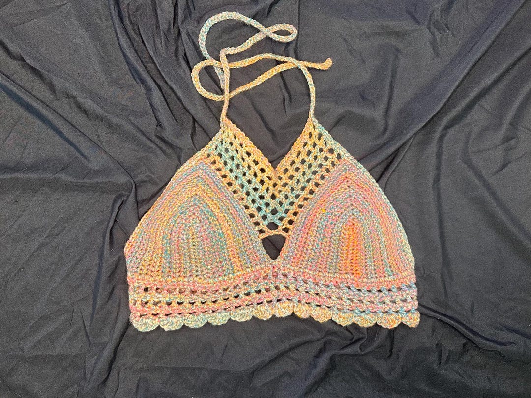 Boho Festival Crochet Caged Halter Top - Etsy