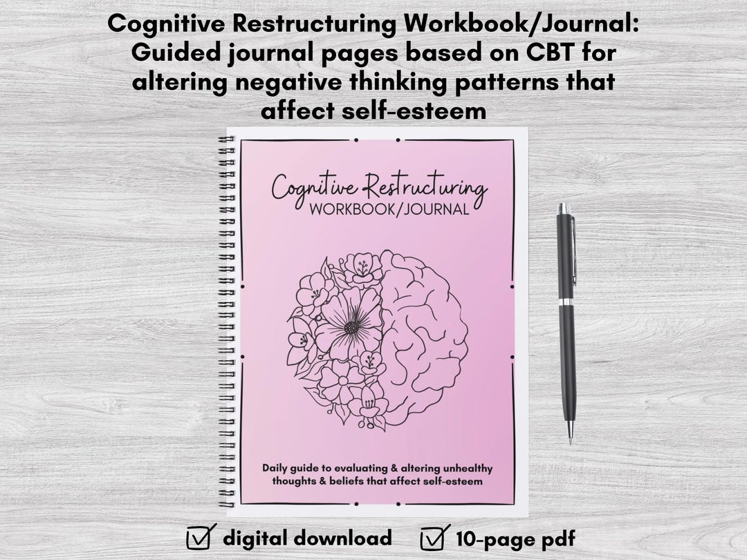 Cognitive Restructuring Workbook/journal: Guided Journal Pages Based on ...