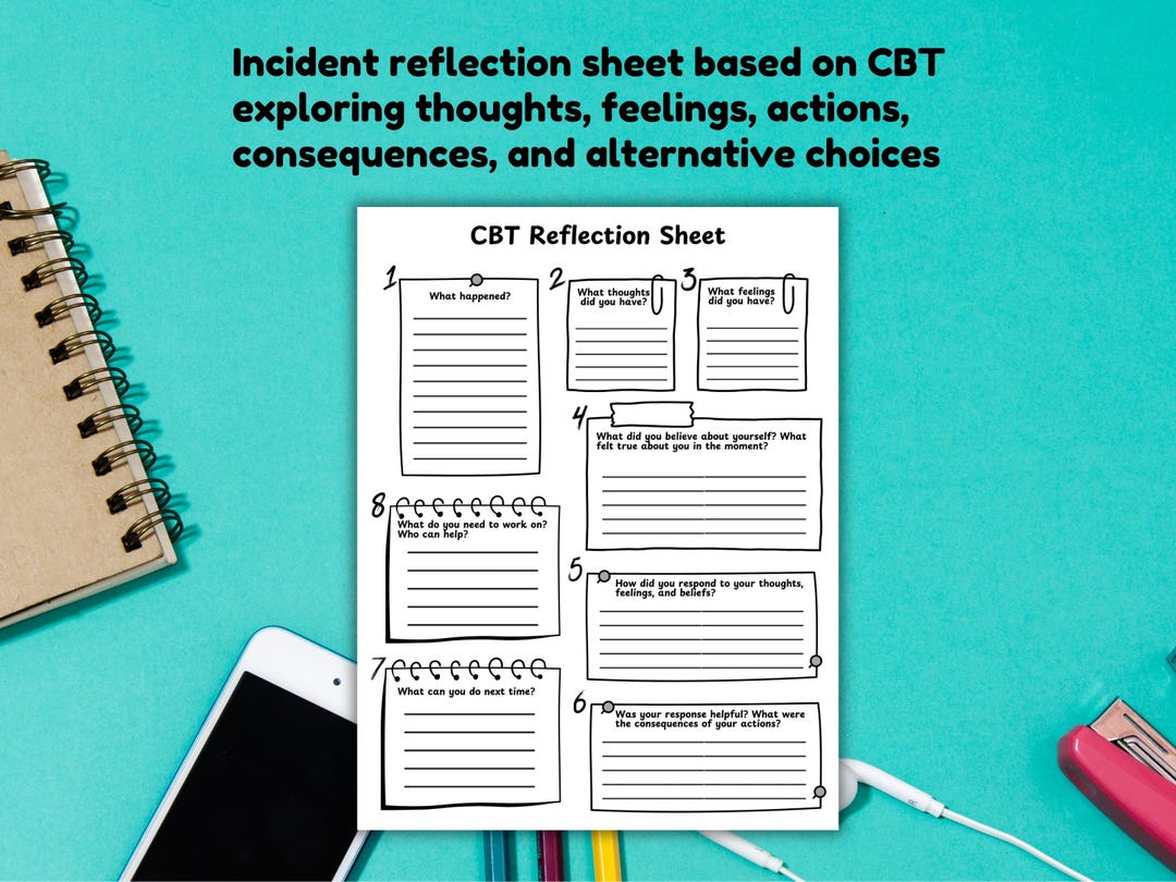Reflection Sheet for Kids and Teens: Incident Reflection Worksheet That ...