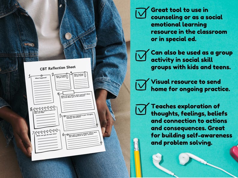 Reflection Sheet for Kids and Teens: Incident Reflection Worksheet That ...