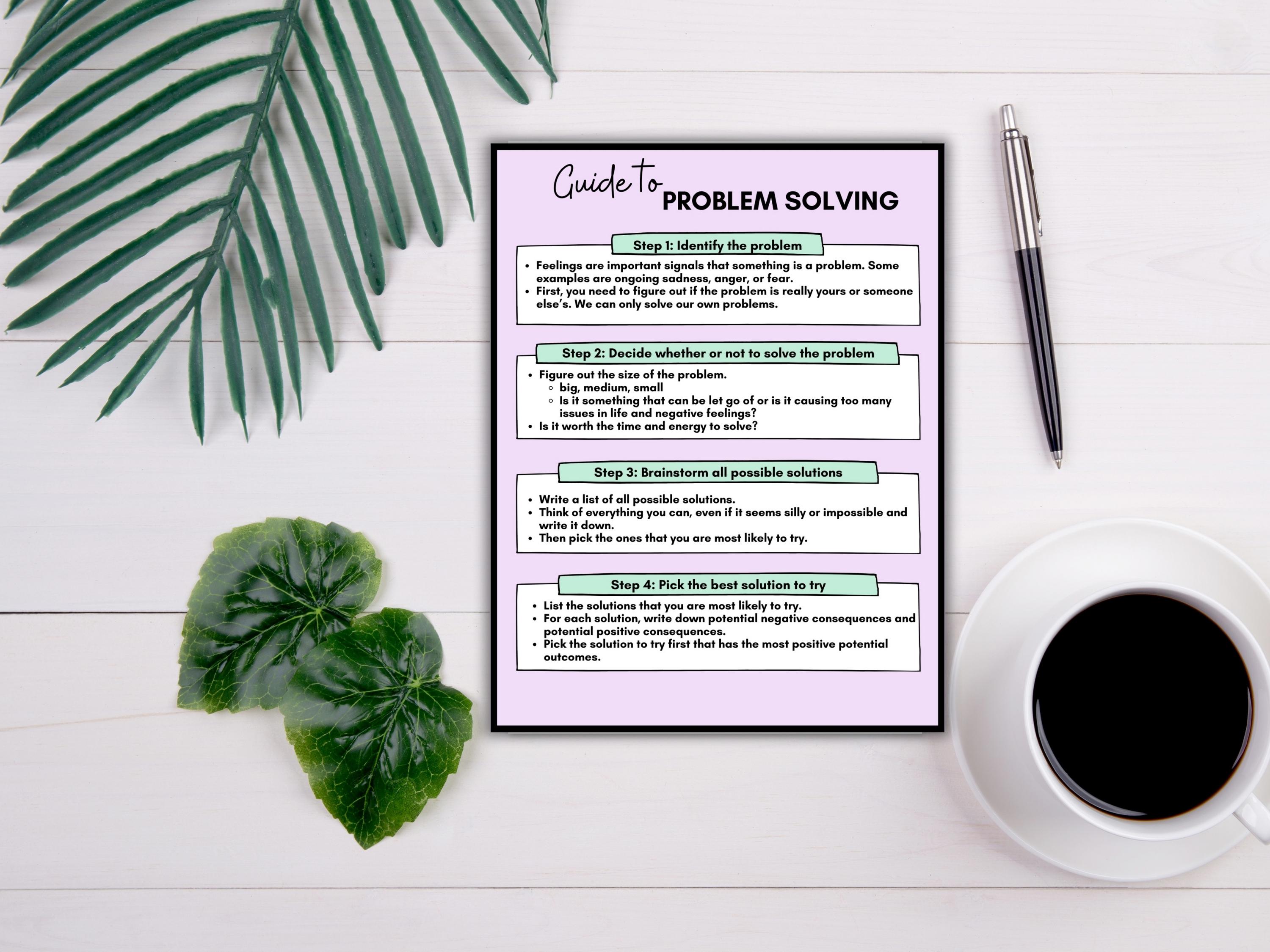 Problem-solving Workbook Pages: 2 Page Guide & 6 Workbook Pages That ...