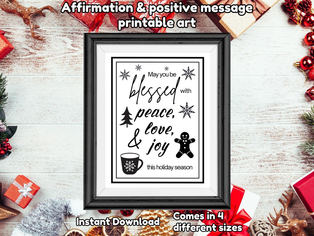 Digital Download & Printable Affirmation, Positive Message, Encouraging ...