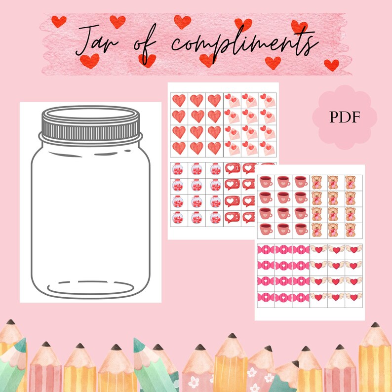 Jar of Compliments Printable Activity – Kindness Classroom Craft ...