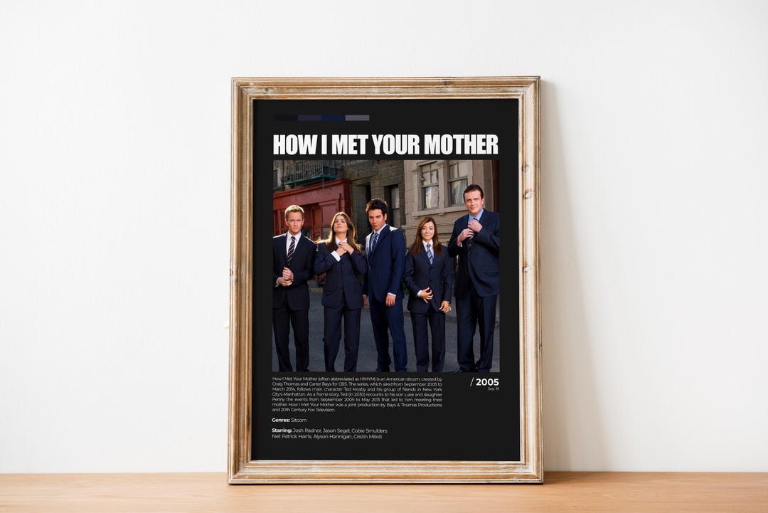 How I Met Your Mother Poster, Printable HIMYM Poster, HIMYM Wall Art ...