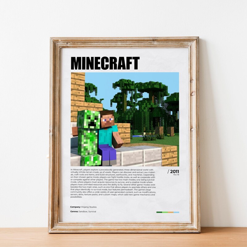 Minecraft's Poster - Etsy