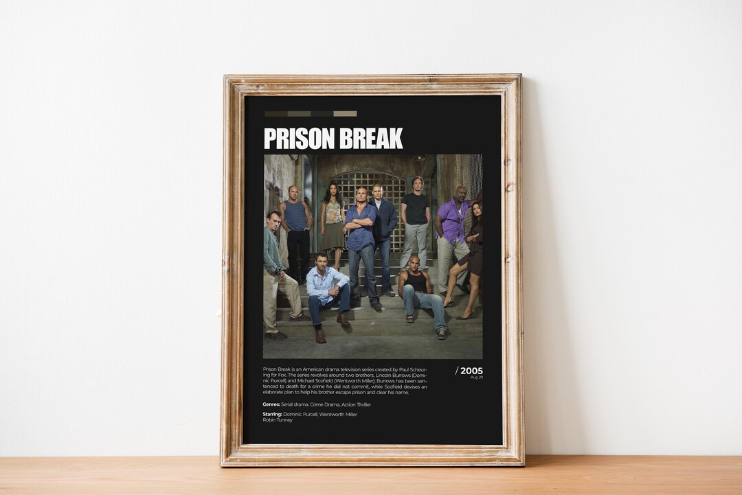 Printable Prison Break Poster, Prison Break Wall Decor, Prison Break ...