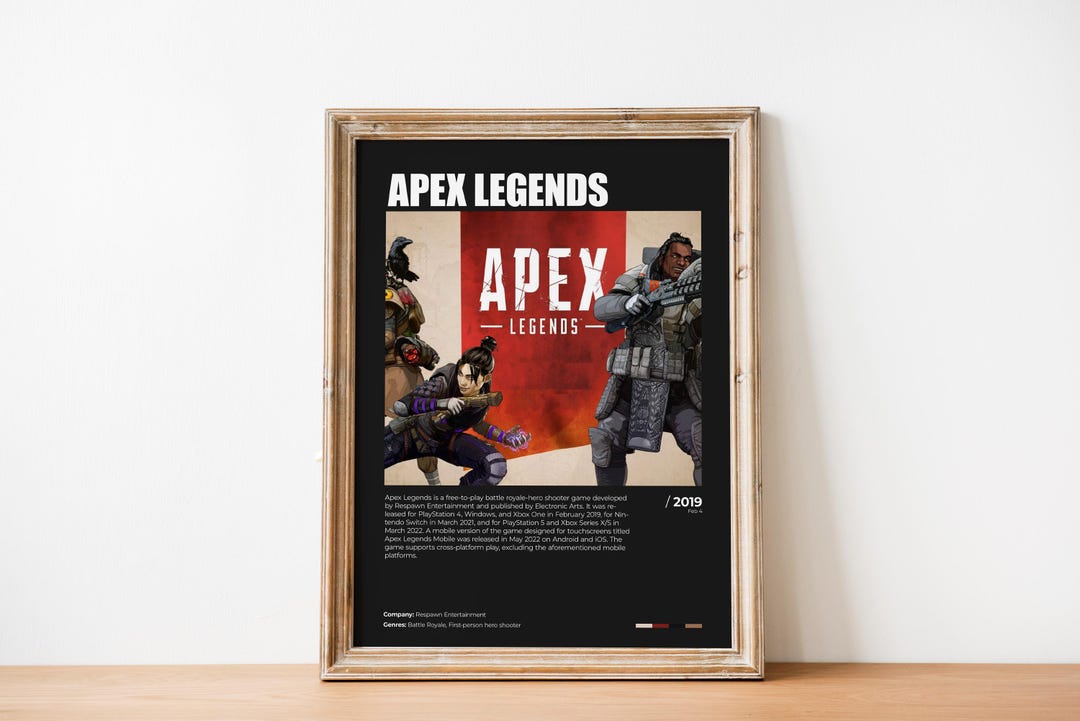 Printable Apex Legends Poster, Apex Legends Gaming Poster, Apex Legends ...