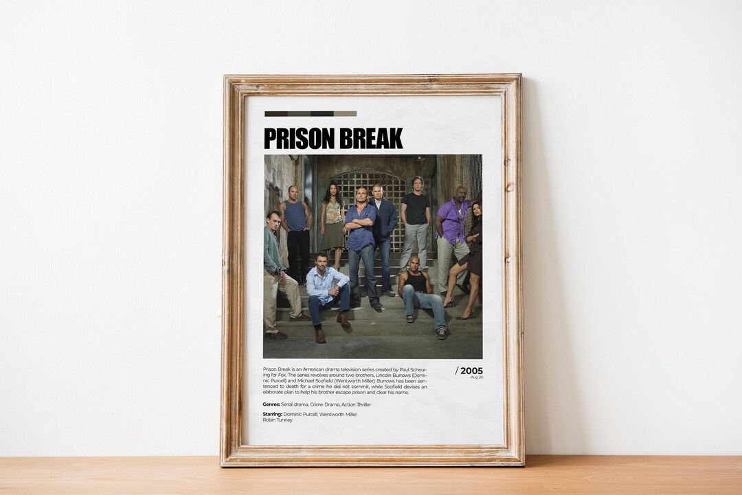 Printable Prison Break Poster, Prison Break Wall Decor, Prison Break ...