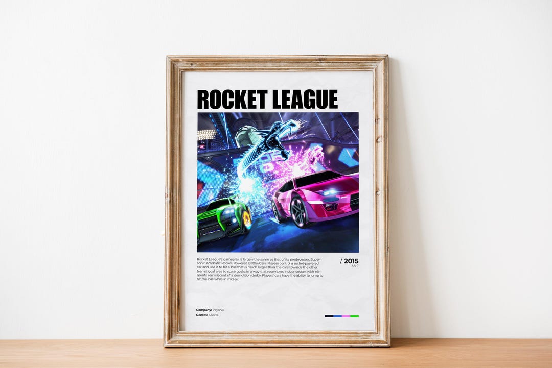 Printable RL Car Game Poster, RL Wall Art, RL Poster Prints, Rl Decor ...